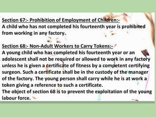 Factories Act,1948 (6) Hazardous Process & Employment of Young Persons ...
