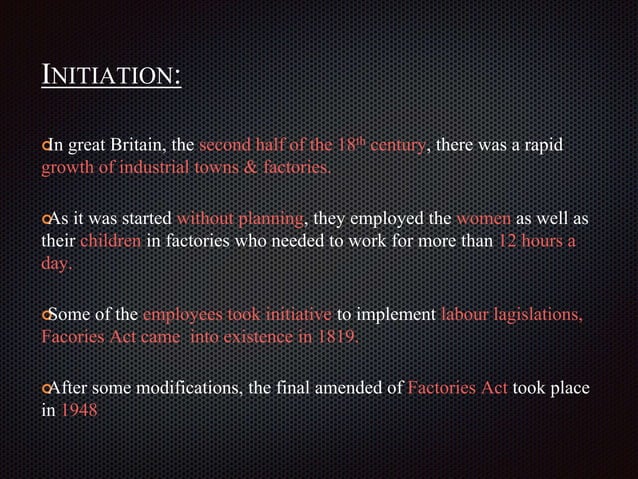 Factories act 1948 health, safety and welfare of workers | PPTX