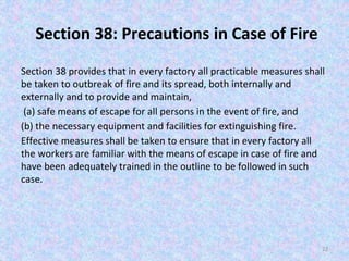 Factories Act,1948 (Part 3) Safety Measures | PPTX