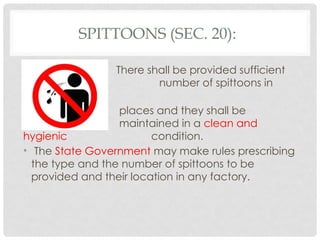 Factories act 1948 sec11 to 20.pptx by Revati | PPTX