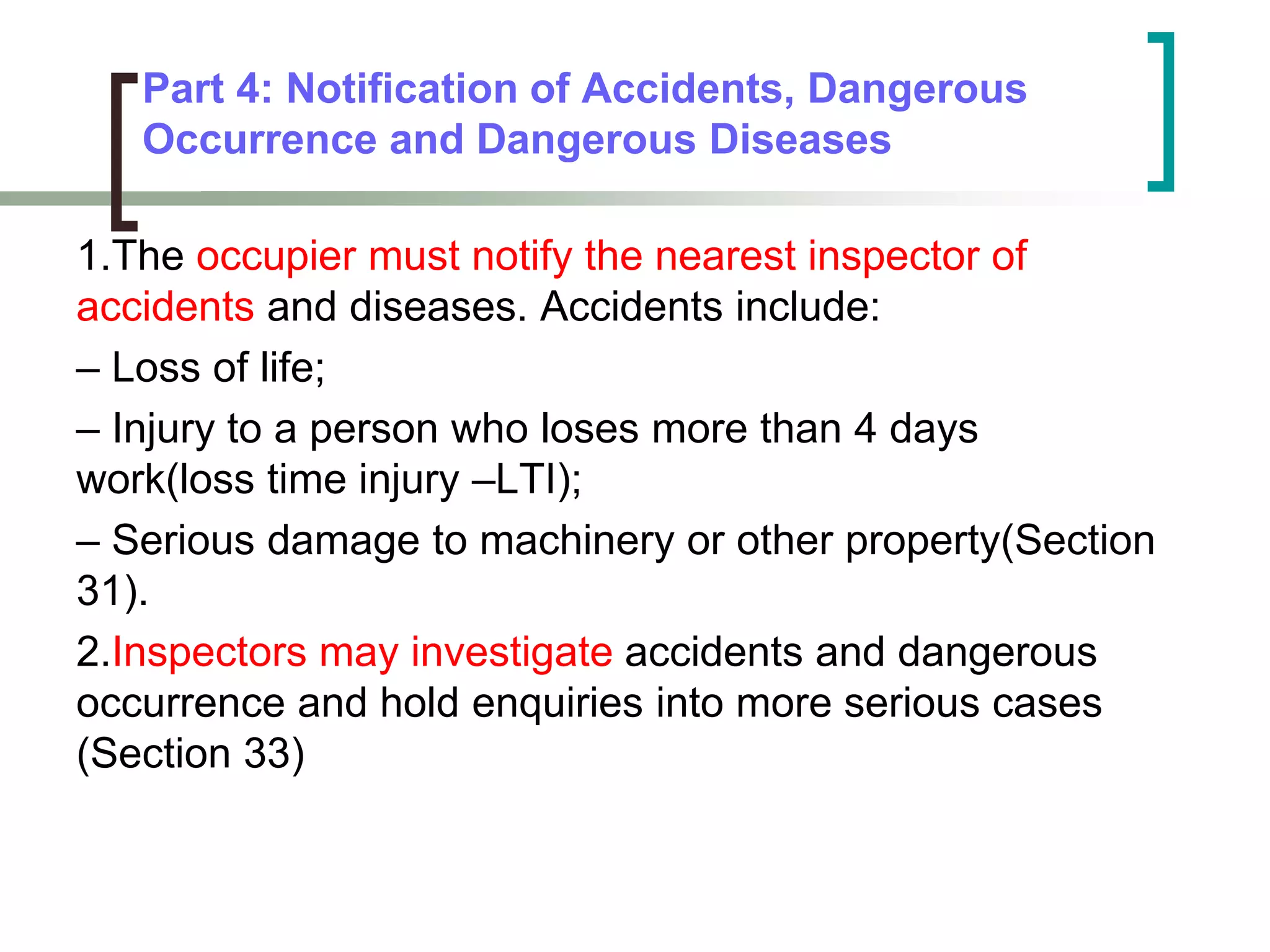 Factories and machinery act 1967 (fma 1967 | PPTX