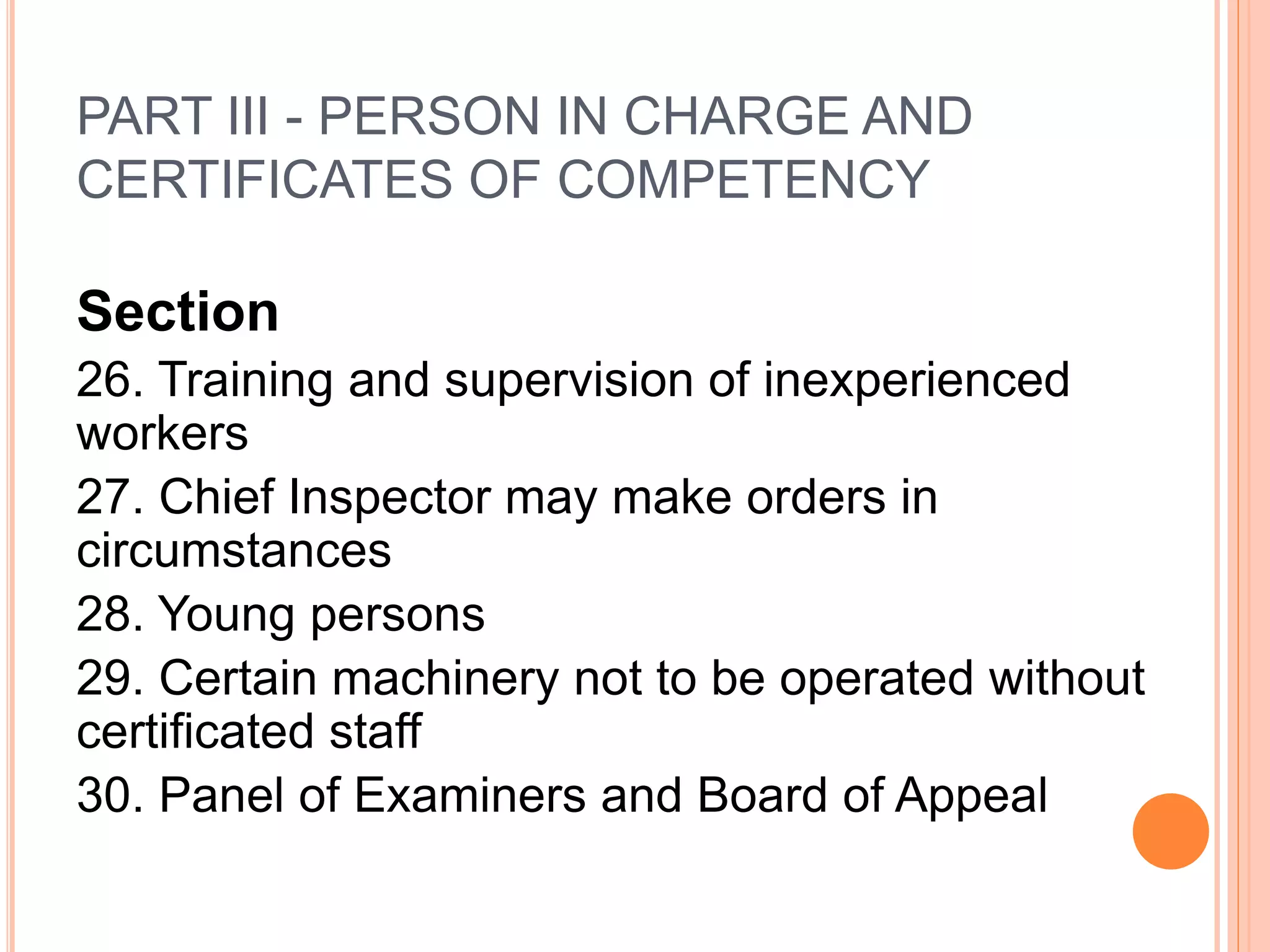 Factories and machinery act 1967 (fma 1967 | PPTX