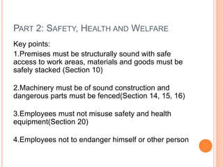 Factories and machinery act 1967 (fma 1967 | PPTX