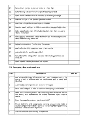 Factories checklist | PDF