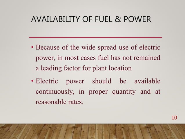 Factor influence the selection of plant location | PPTX | Industrial ...
