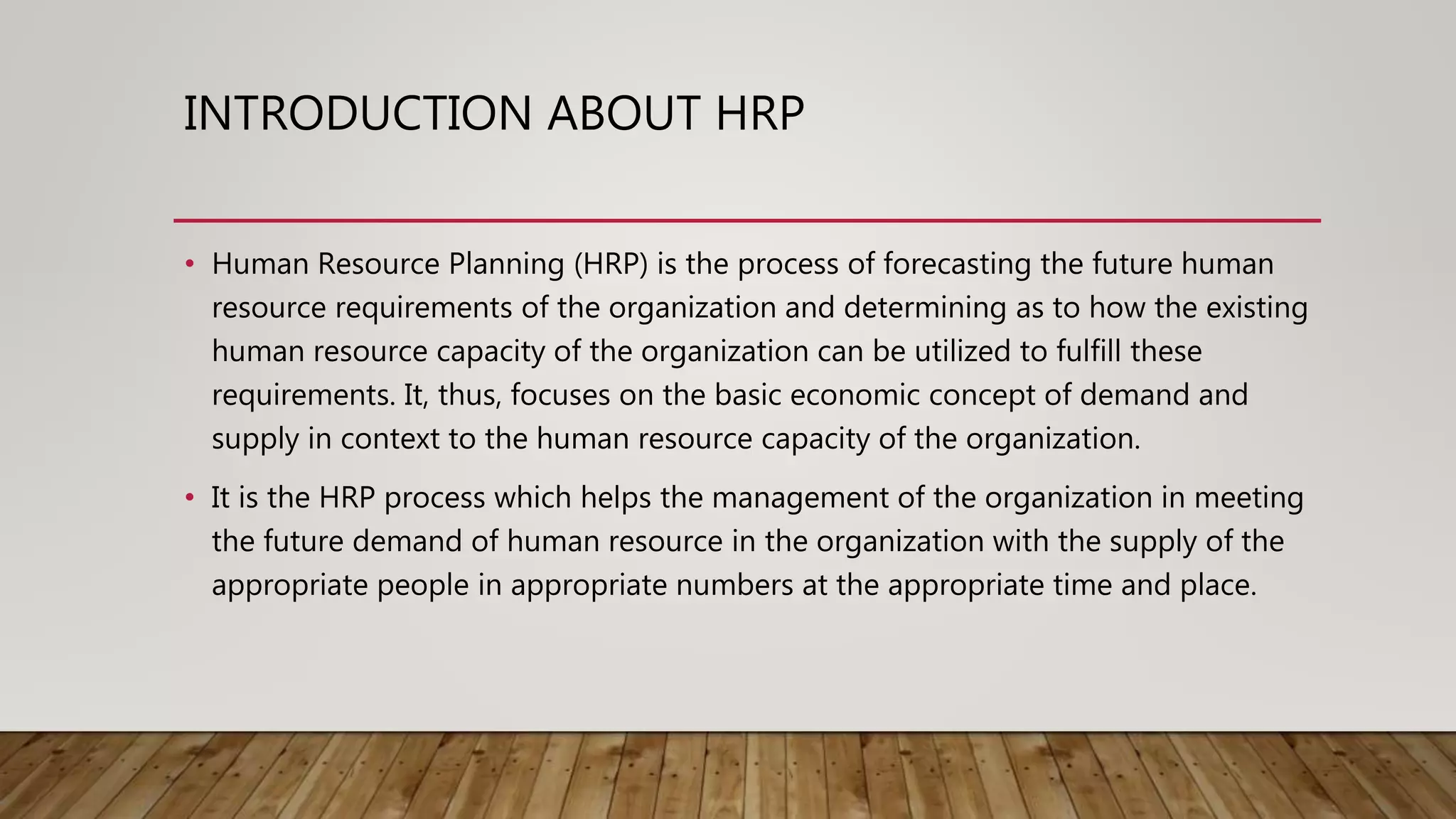 FACTORS INFLUENCING HRP IN A ORGANISATION | PPTX