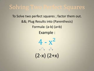 Factoring | PPT