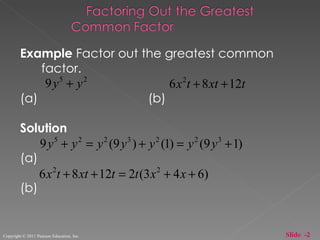 Factoring | PPT