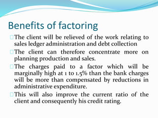 Factoring | PPTX | Debt Factoring & Invoice Discounting | Business ...