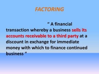 Factoring | PPTX