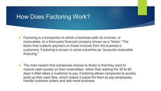 Factoring (Finance) | PPTX