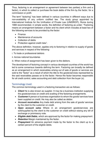 FACTORING BY P. SAI PRATHYUSHA | PDF