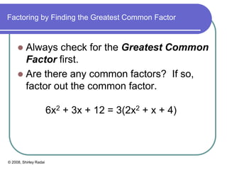 Factoring | PDF