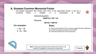 factoring polynomials using different methods | PPTX