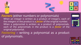 FACTORING.pptxgrade 8 mathematics powerp | PPT