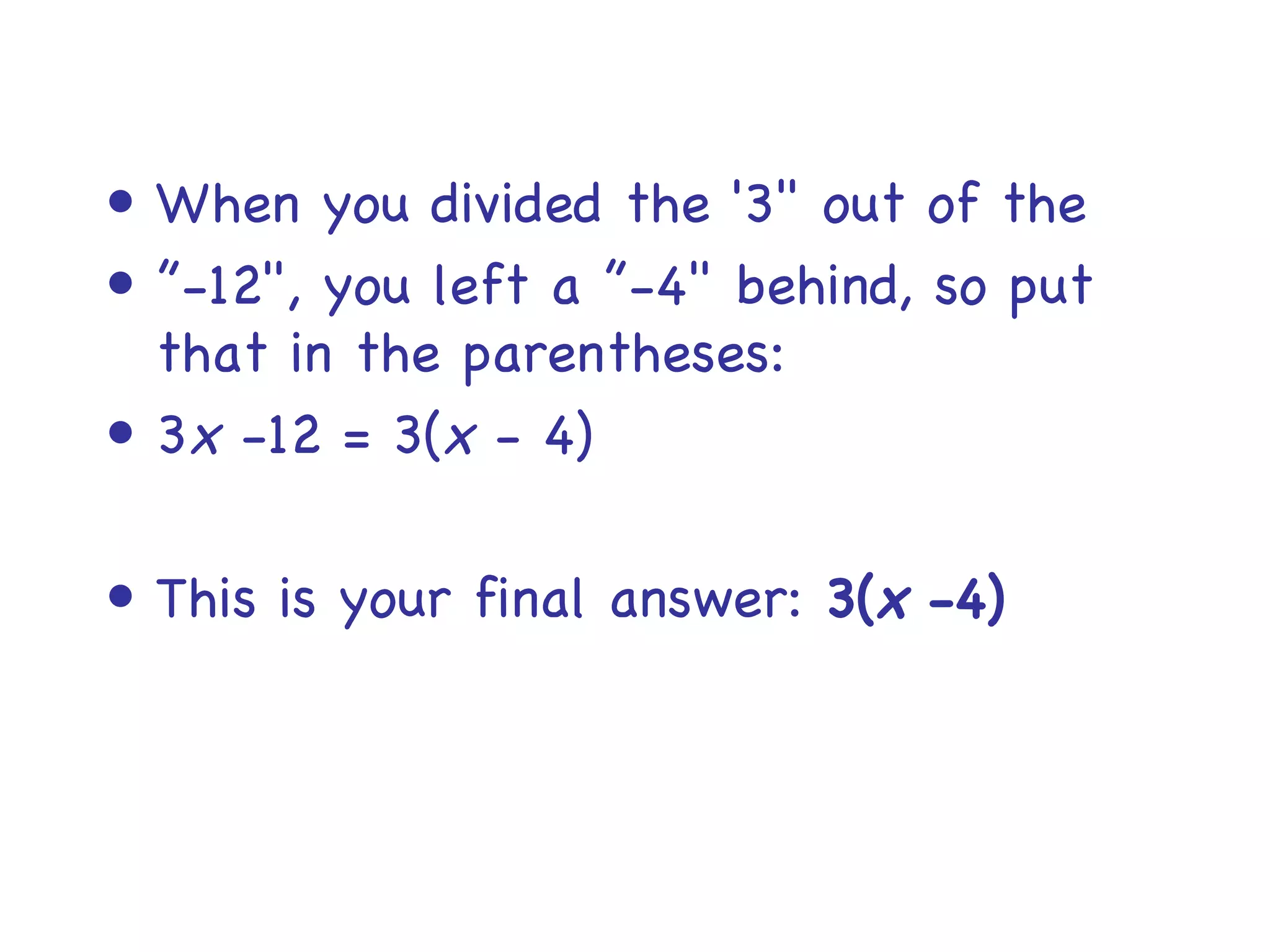 Factoring Distributive Property | PPT | Programming Languages | Computing