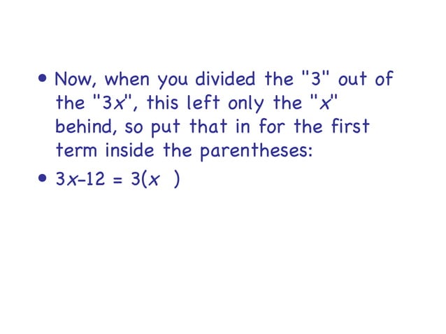 Factoring Distributive Property | PPT