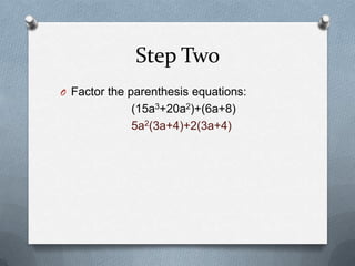Factoring grouping-julia | PPTX