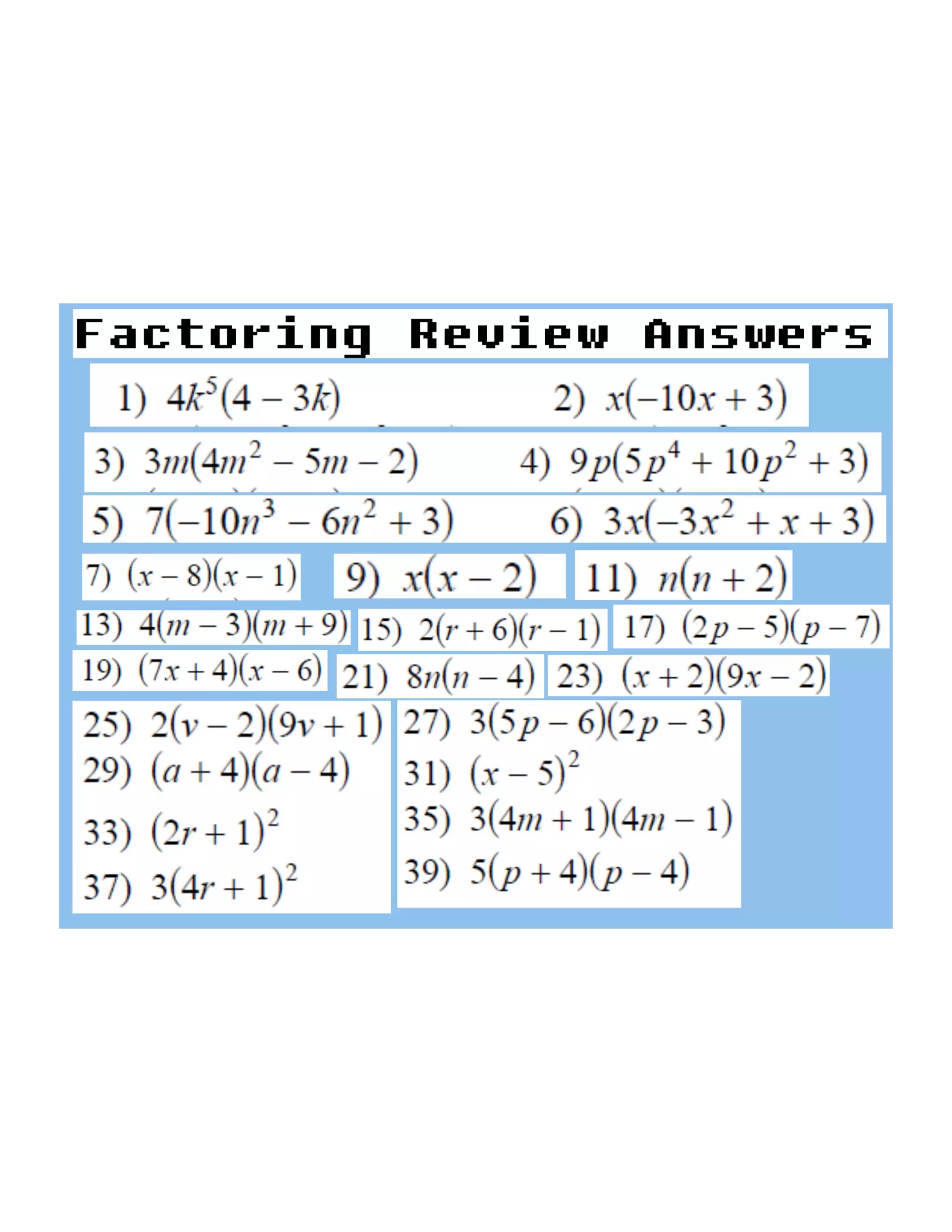 Factoring Review Answers.pdf