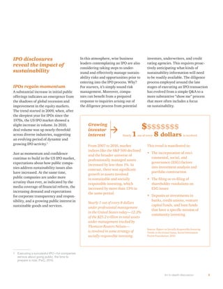 Factoring Sustainability into IPO Planning | PDF | Green Solutions | Business
