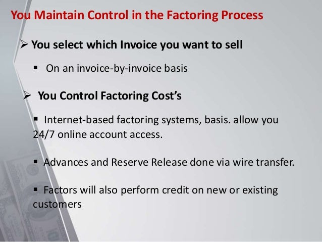 Factoring accounts receivable can improve cash flow