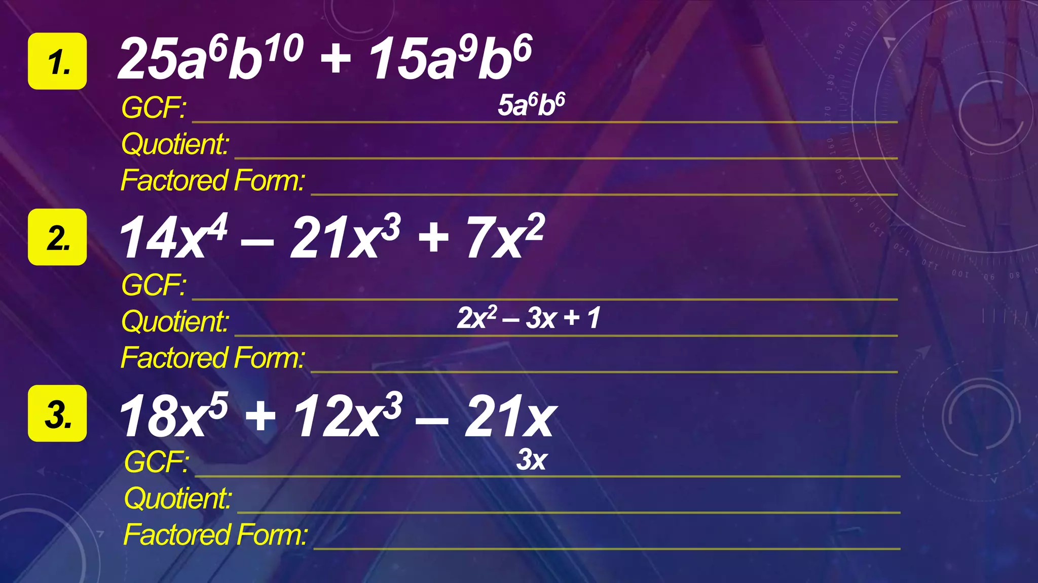 Grade 8 Mathematics Common Monomial Factoring Pptx Programming Languages Computing