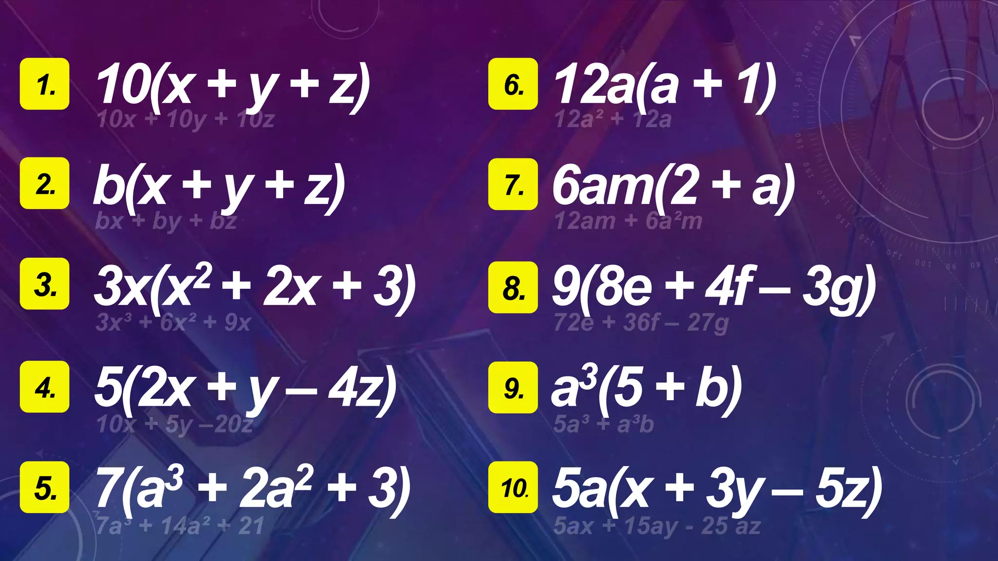 Grade 8 Mathematics Common Monomial Factoring Pptx Programming Languages Computing