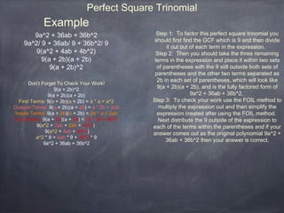 Factoring | PPT
