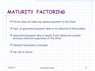 Factoring and forfaiting | PPT