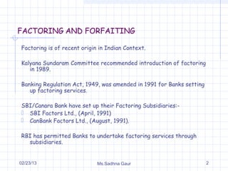 Factoring and forfaiting | PPT