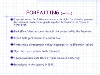 Factoring and forfaiting | PPT