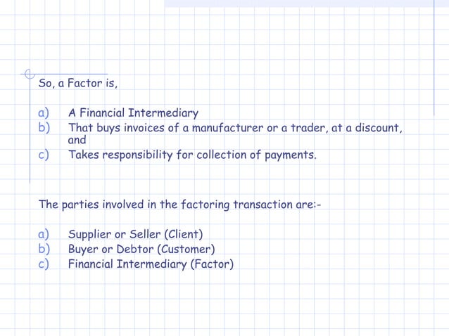 Factoring and forfaiting | PPT