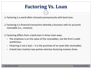 Factoring and Forfaiting | PPTX