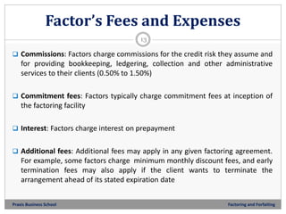 Factoring and Forfaiting | PPTX