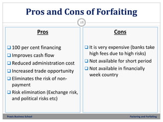 Factoring and Forfaiting | PPTX