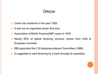 Factoring and forfaiting | PPTX