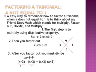 Factoring Binomial, Difference Of Two Perfect Squares | PPT