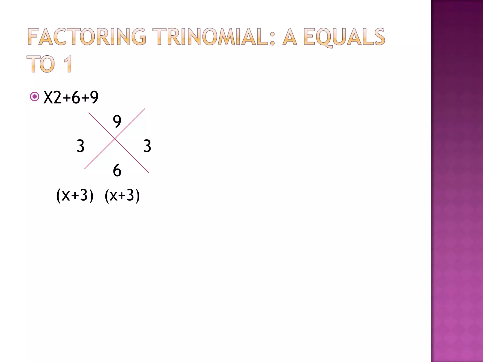 Factoring Binomial, Difference Of Two Perfect Squares | PPT