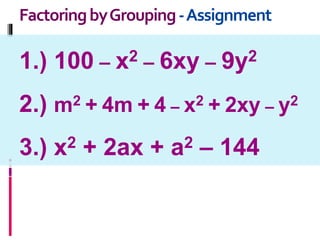 Factoring by grouping | PPTX