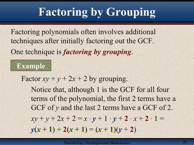 Factoring by grouping ppt | PPT | Computing | Technology & Computing