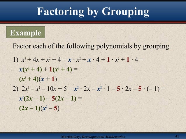 Factoring by grouping ppt | PPT | Computing | Technology & Computing