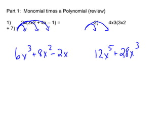 Factoring day 1 with answers | PPTX