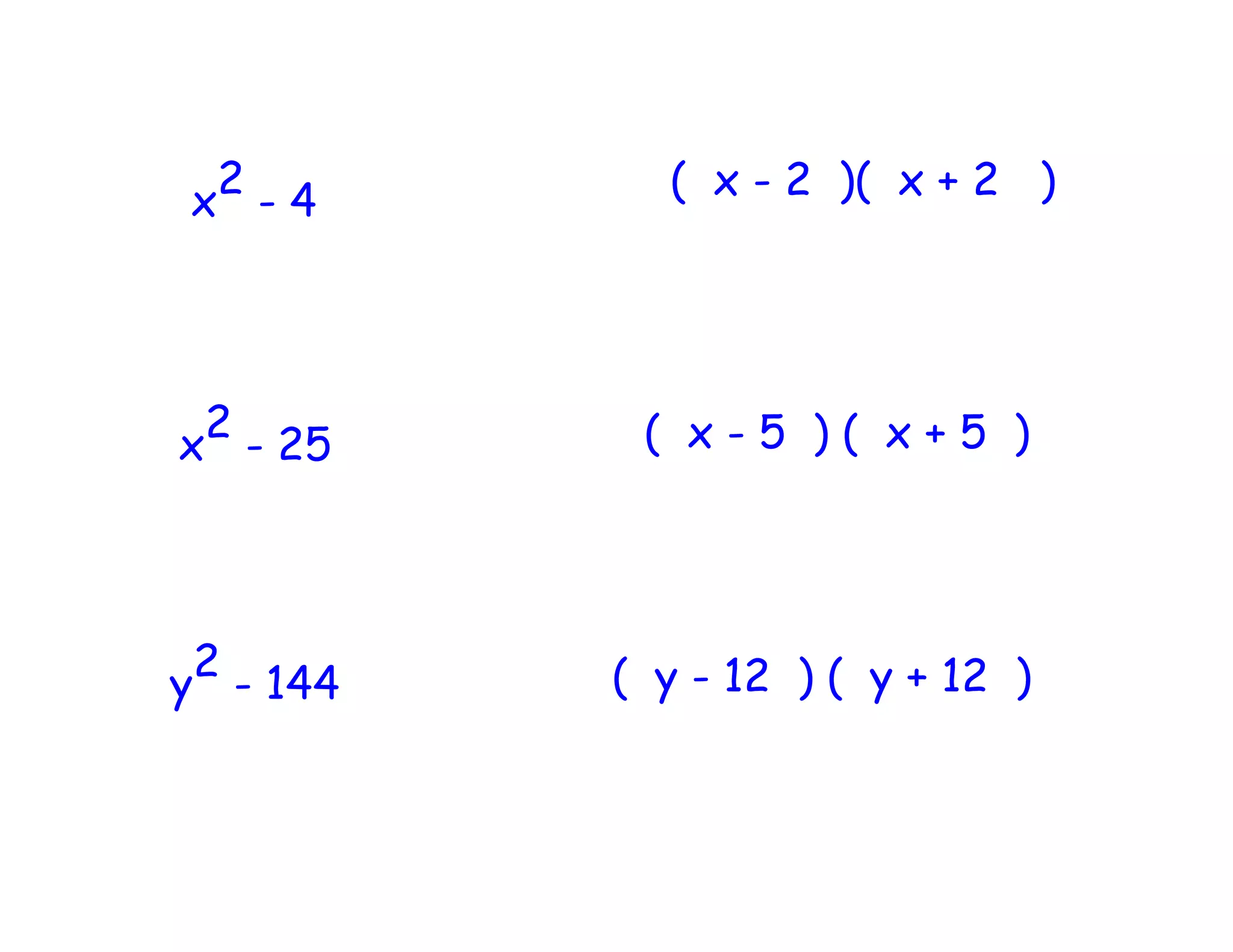 Feb 22. Factoring Difference Of Squares | PDF