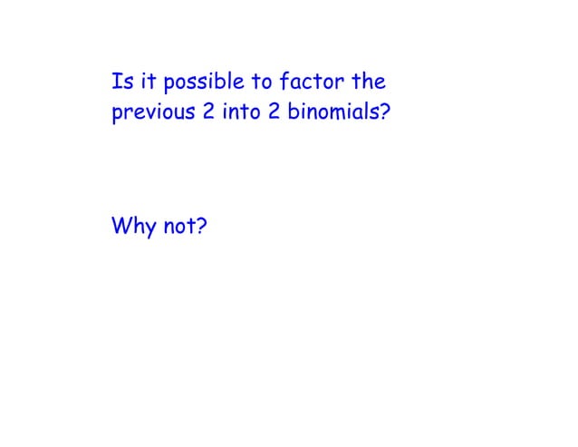 Feb 22. Factoring Difference Of Squares | PDF