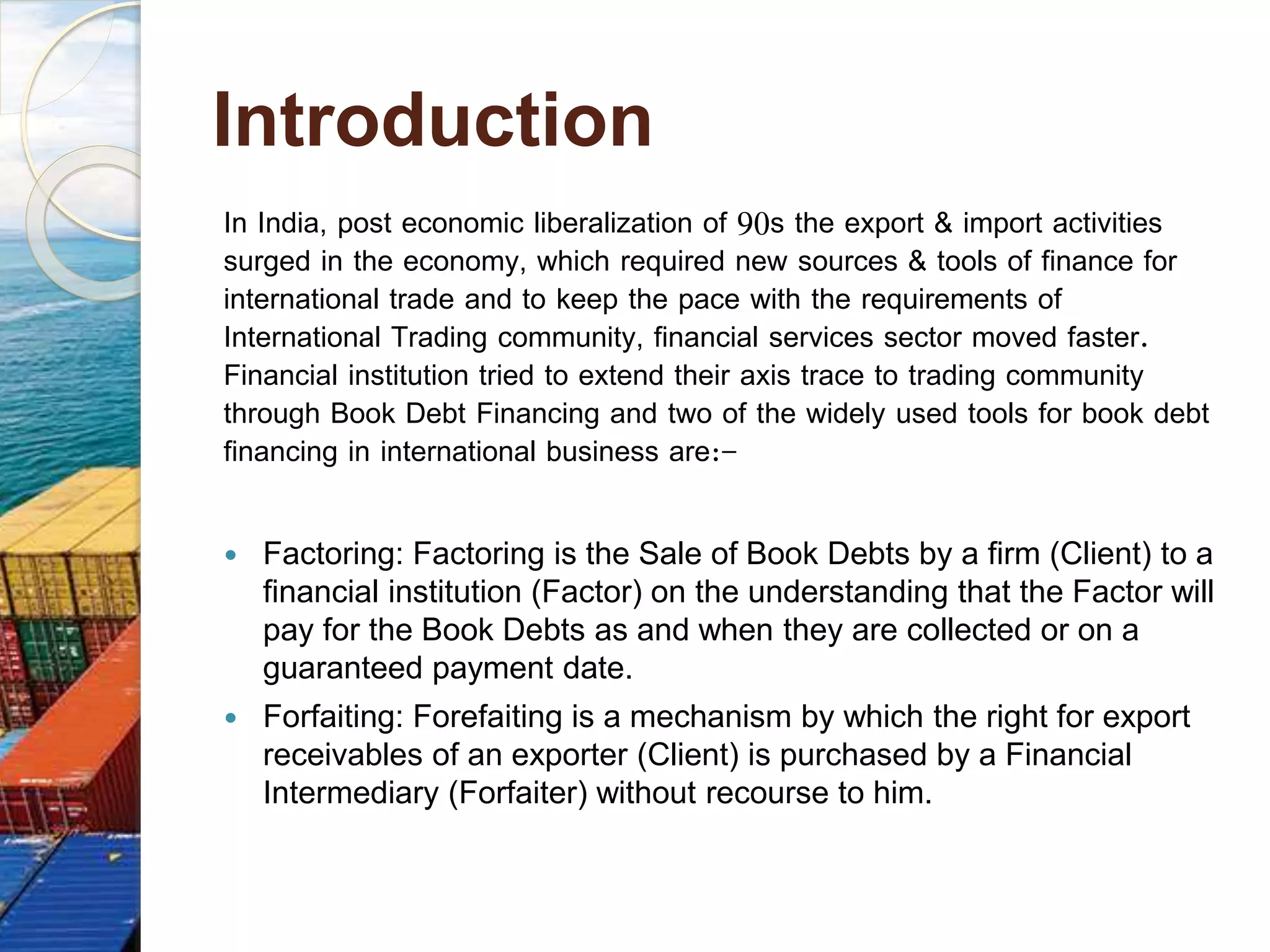 Factoring & Forfaiting | PPTX