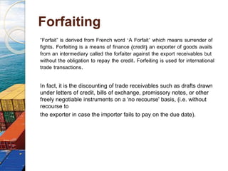 Factoring & Forfaiting | PPTX | Debt Factoring & Invoice Discounting ...