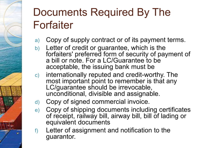 Factoring & Forfaiting | PPT