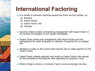 Factoring & Forfaiting | PPTX | Debt Factoring & Invoice Discounting ...