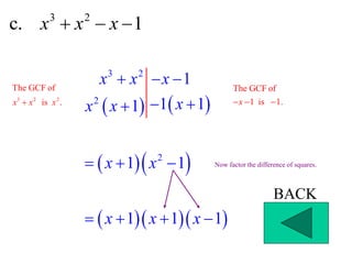 Factoring GCF and Grouping | PPTX