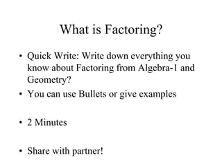 Factoring GCF difference of squares.ppt
